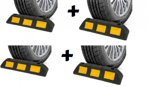 Super Oferta! 4 bucati x Opritor Auto Reflectorizant, pentru locul de ...