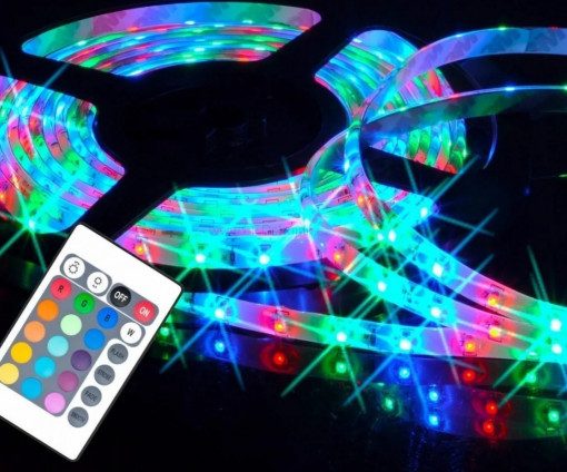 Banda LED Multicolor RGB 2835-48-2, 20 metri lungime