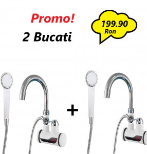 Oferta 2 bucati x Robinet Electric Instant cu Dus, Pentru Incalzit Apa ...