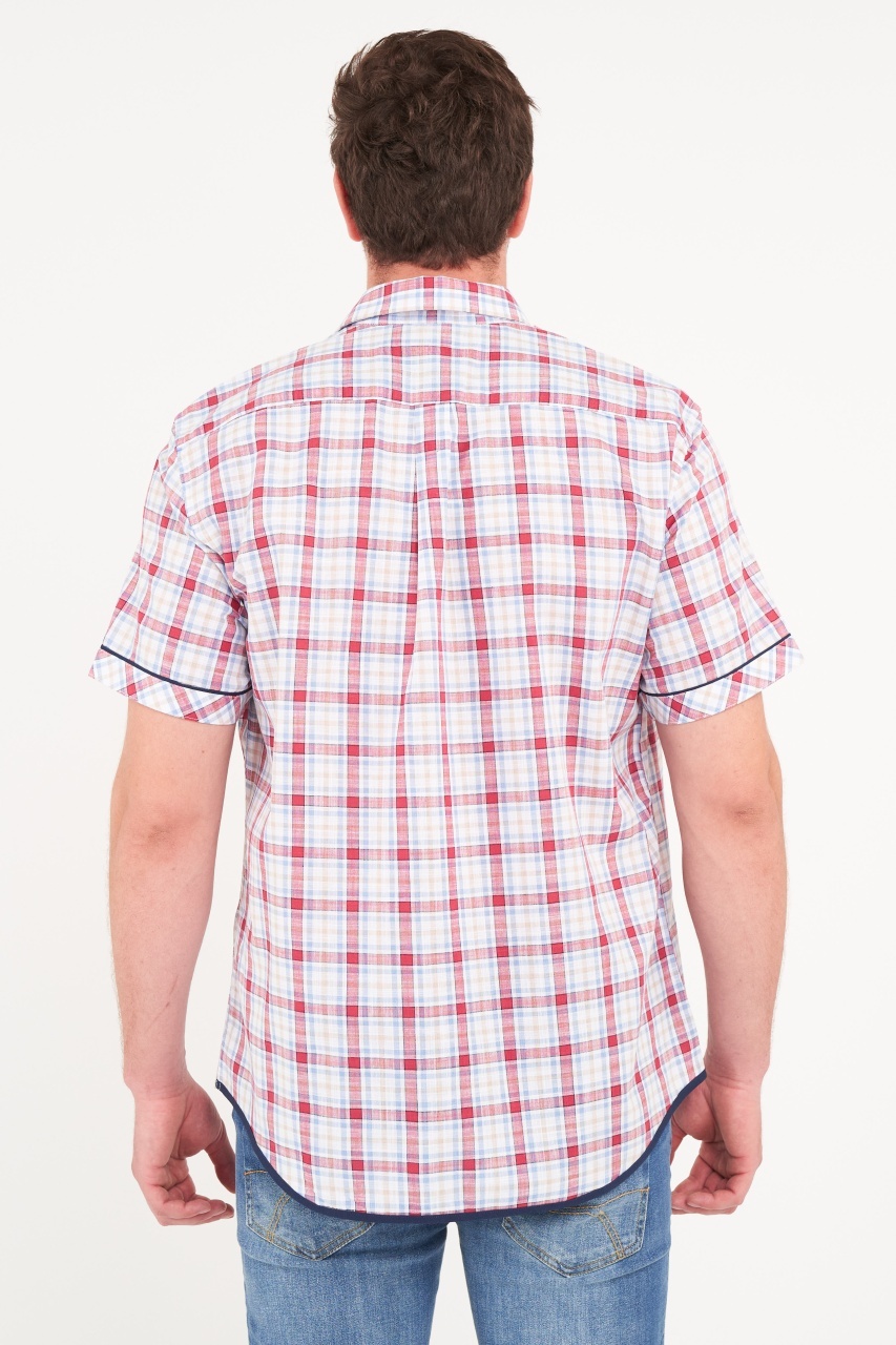 Lee Cooper - Camasa barbat maneca scurta cu model in carouri