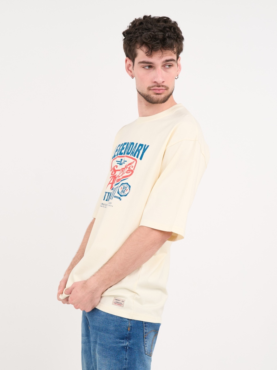 Timeout - Tricou barbat cu maneca scurta si imprimeu grafic