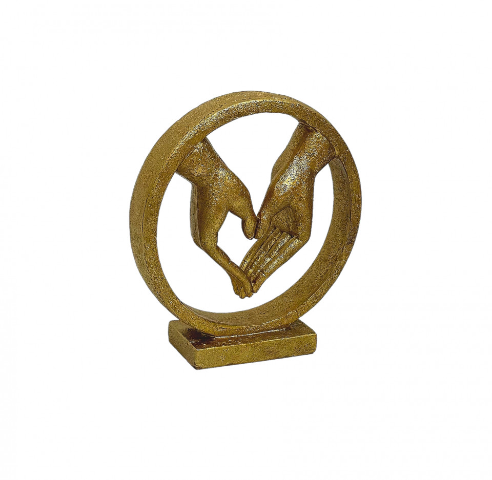 Statueta Moderna Maini In Cerc In Forma De Inima - Gimina.ro