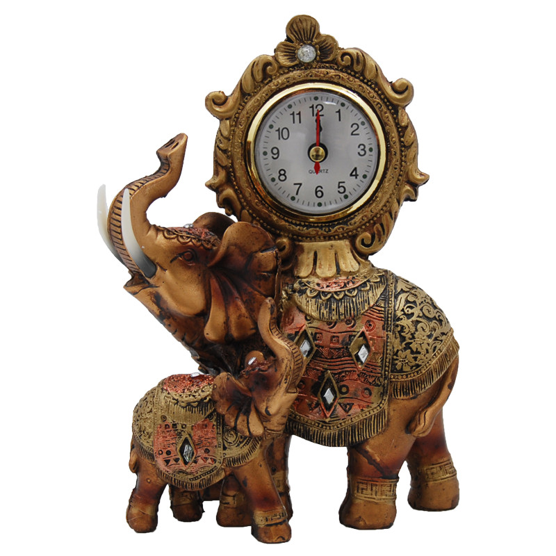 Ceas De Masa Cu Elefanti Mama Si Pui Mic - Gimina.ro
