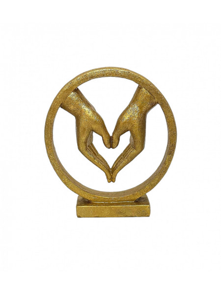 Statueta Moderna Maini In Cerc In Forma De Inima - Gimina.ro