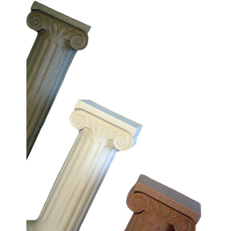 Coloana Roz Imitatie Travertin, Material Plastic, 30 x 30 x H 100 cm