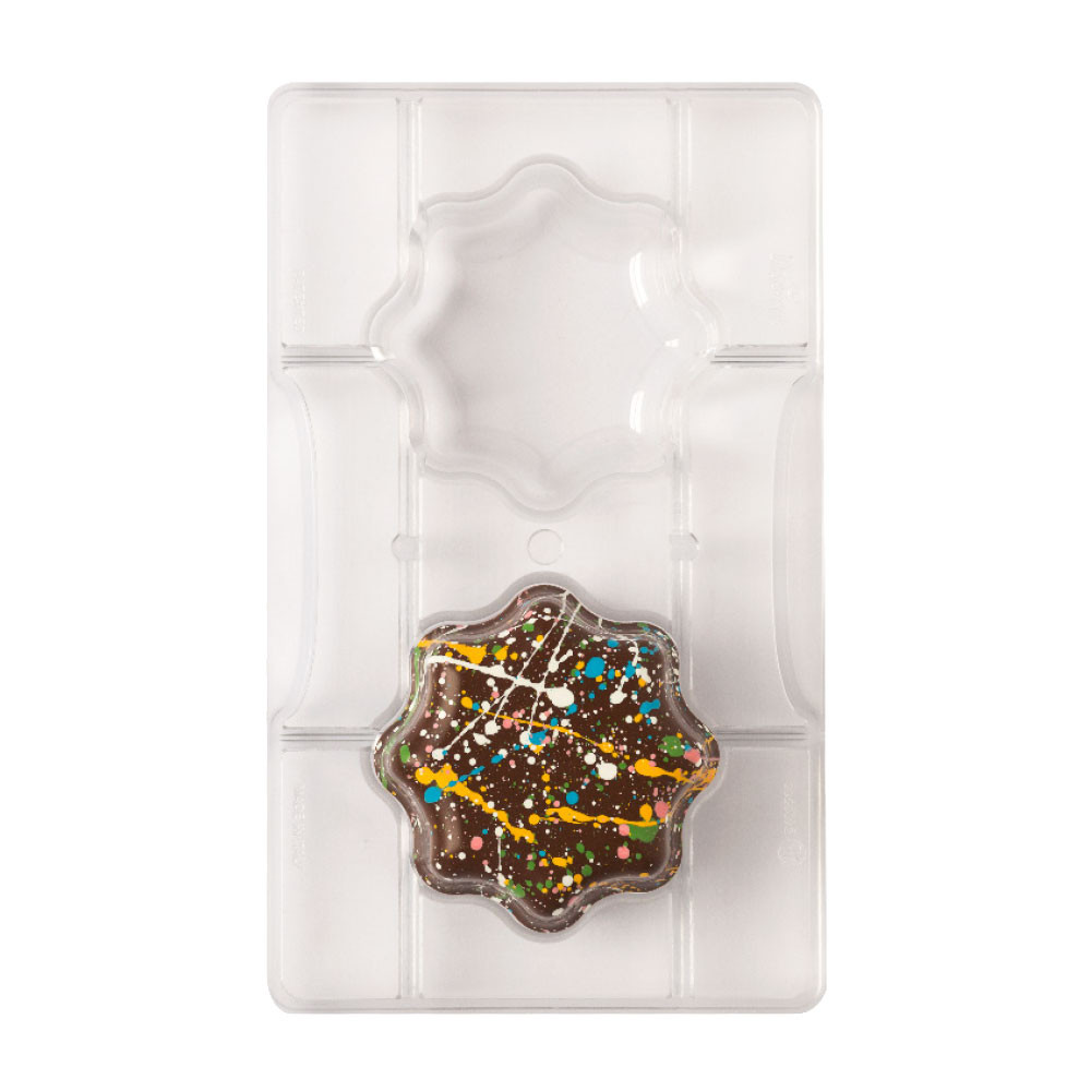 Matrita Policarbonat Ciocolata Cosulet Floare Mare Ø 7.5 x H 2.5 cm, 2 ...