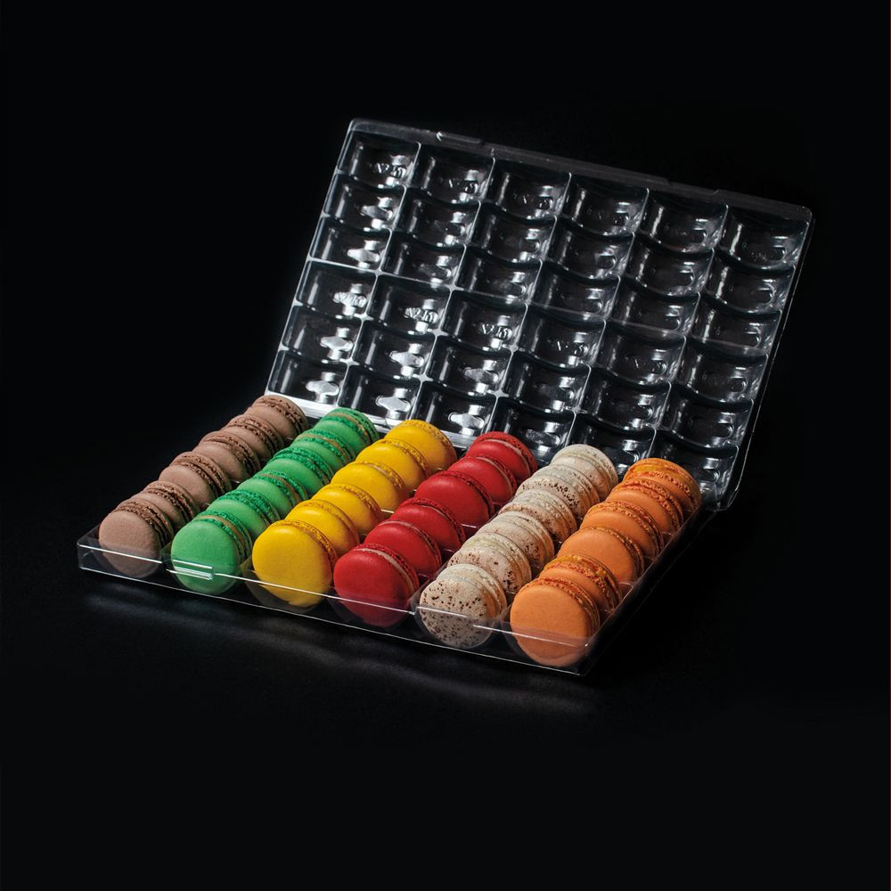 Tavita Macarons/Fursecuri, 36 cavitati Material Plastic Transparent 29. ...