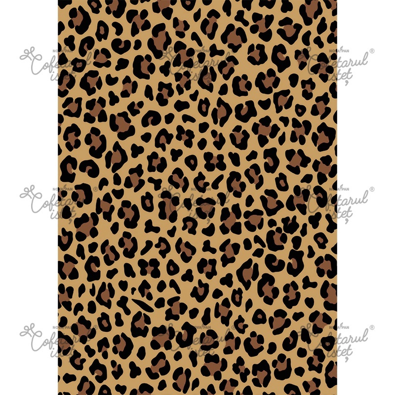 Vafa imprimata Texturi Model 1 Leopard, A4 - Cofetarul Istet