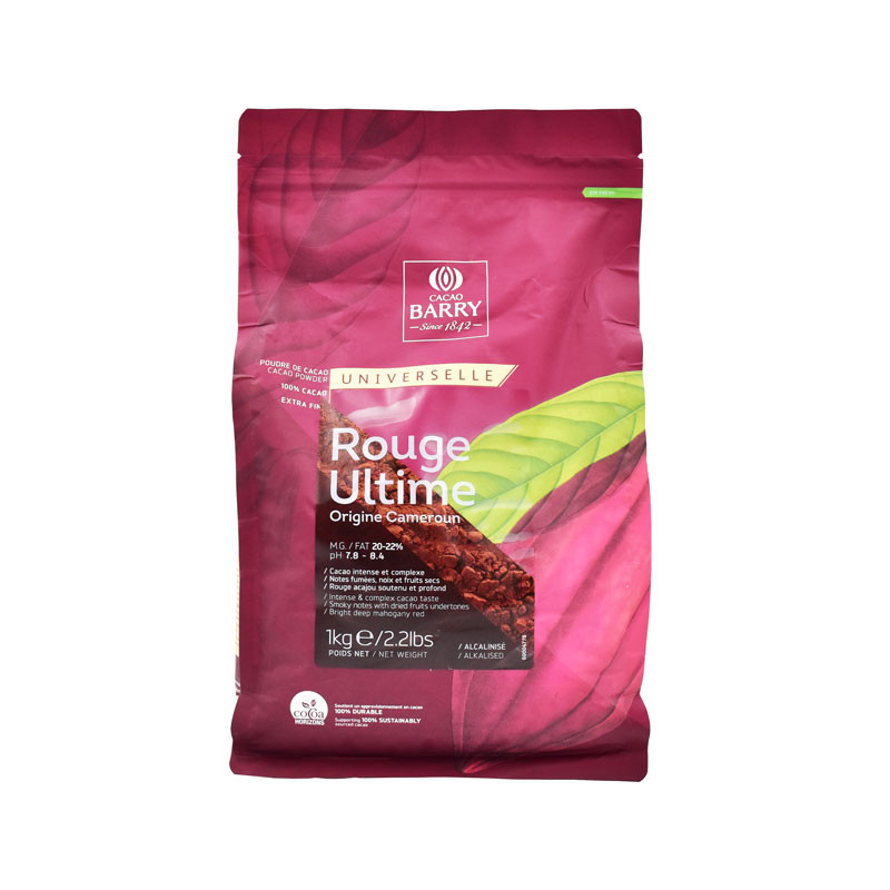 Cacao Alcalinizata Rouge Ultime Barry Callebaut 22-24% unt de Cacao, 1 kg