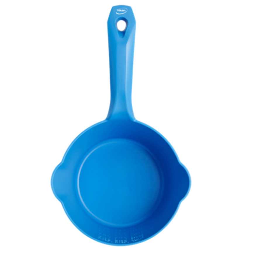 Scafa Rotunda Gradata 1 Litru, Material Plastic Albastru, Ø 15.5 cm