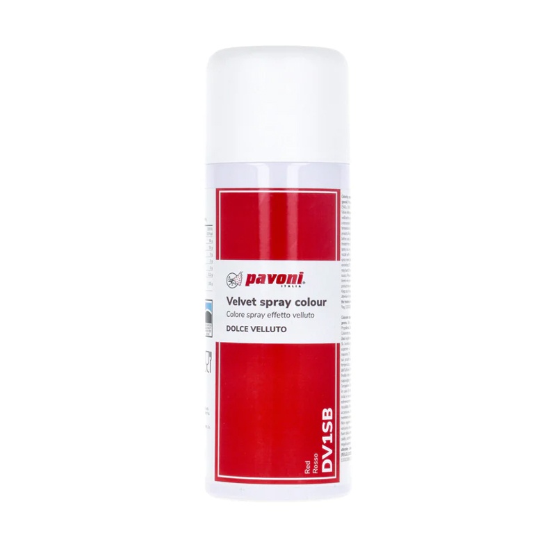 SPRAY VELVET - Colorant Alimentar Rosu fara E171, 400 ml