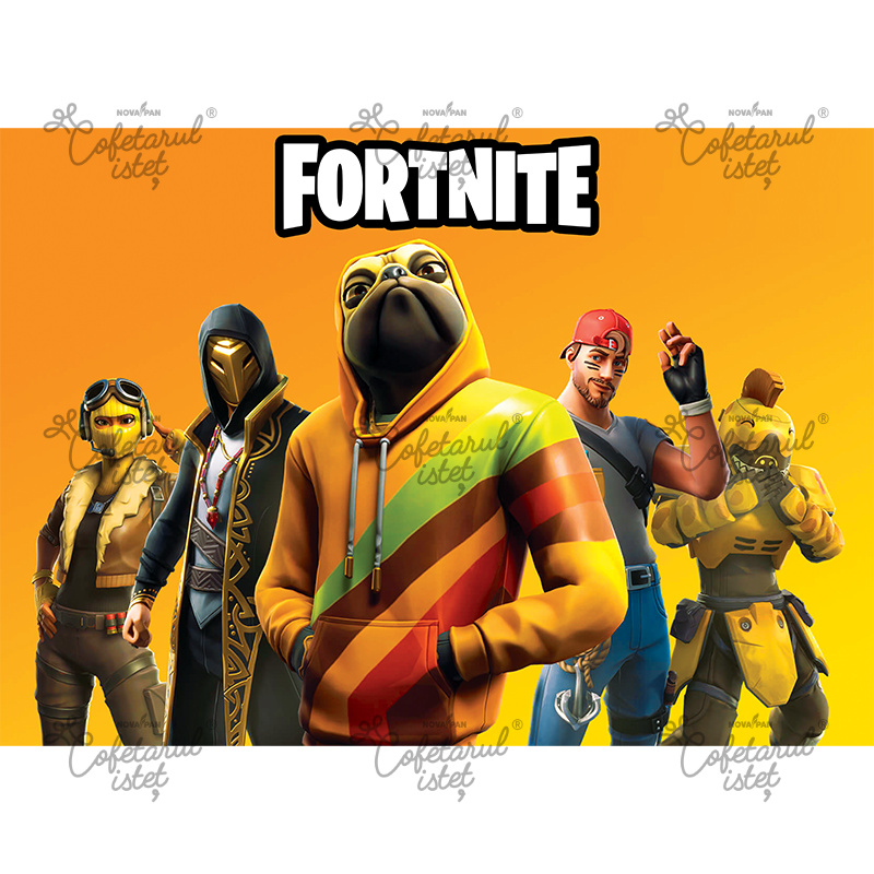 Vafa imprimata Fortnite Model 12, A4 - Cofetarul Istet