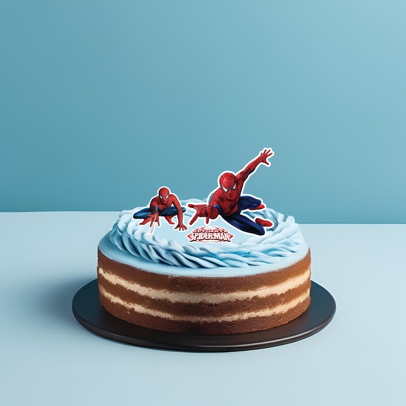 Vafa imprimata SpiderMan Model 3, 9 Decoruri Ø 4 - 12 cm, A4 ...