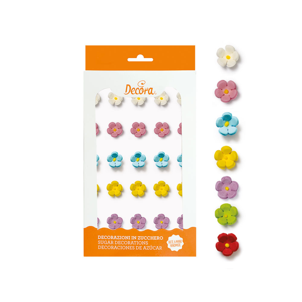Decor Zahar - Floricele Colormix Ø 1 cm, 30 buc