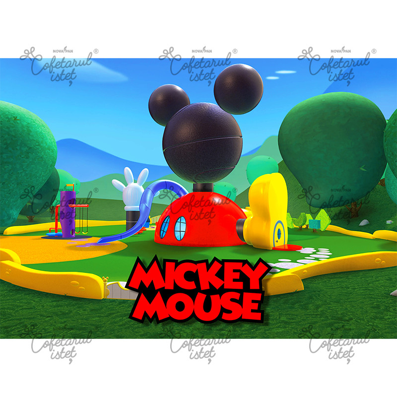 Pasta Zahar imprimata Mickey Mouse Model 3, A4 - Cofetarul Istet