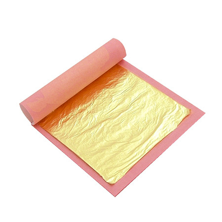 Foite Aur Alimentar 24 kt, 8 x 8 cm, 25 buc