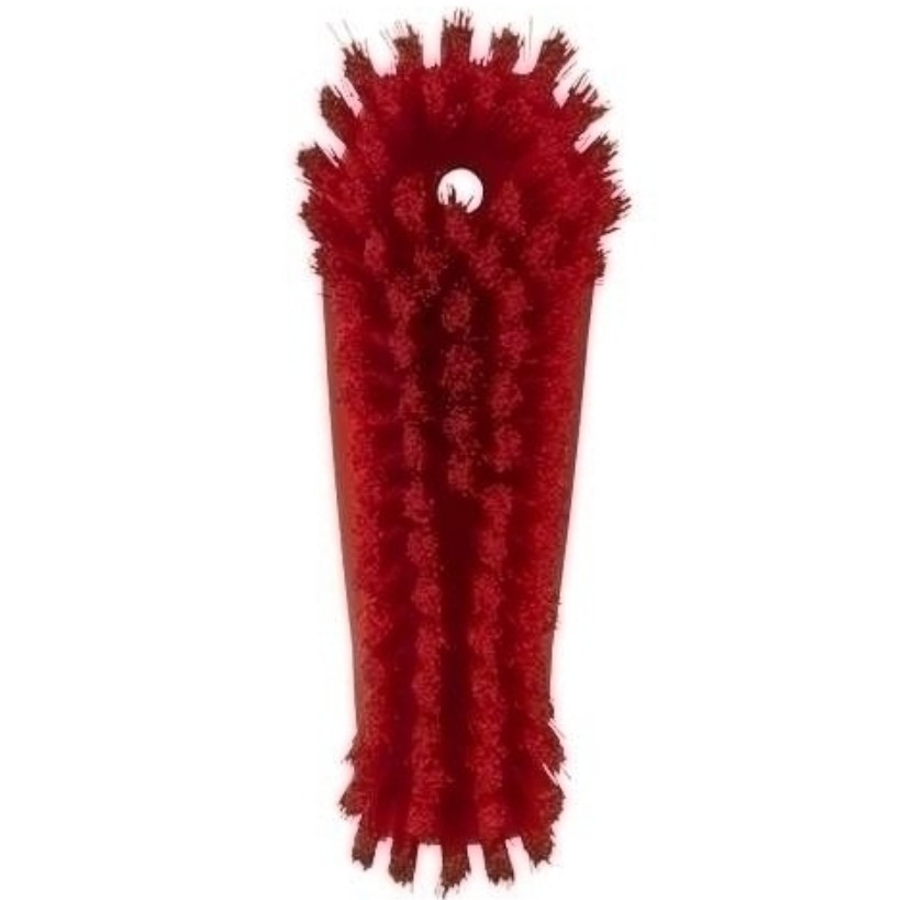 Perie de Mana L cu Fire Sintetice Rigiditate Mare, Rosu, 20 x 7 cm