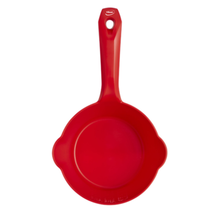 Scafa Rotunda Gradata 1 Litru, Material Plastic Rosu, Ø 15.5 cm