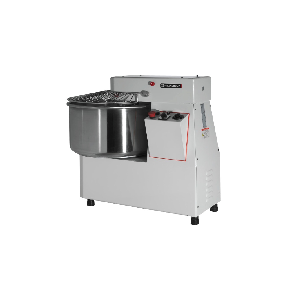 Malaxor spiral cu cap si cuva fixa, capacitate cuva 53l - 44kg, model ...