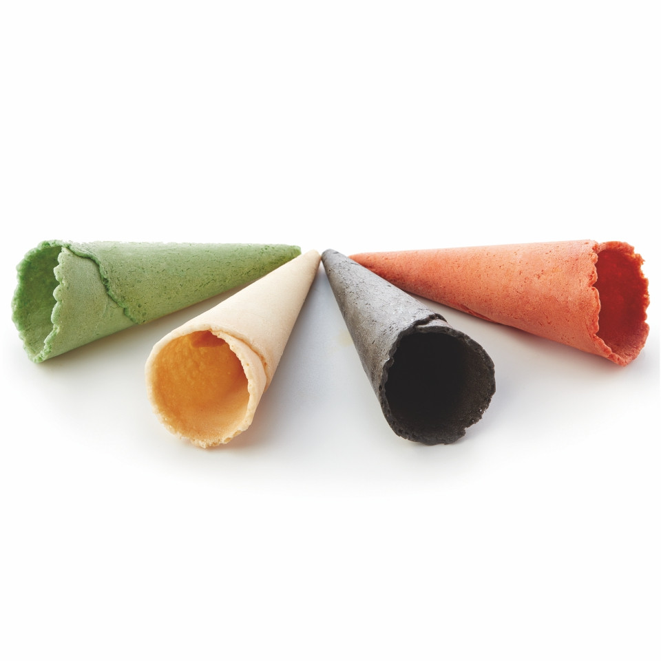 Mini Conuri Vafa Asortate cu Suport Carton, 4 Arome, 7.5 x 2.5 cm, 260 ...