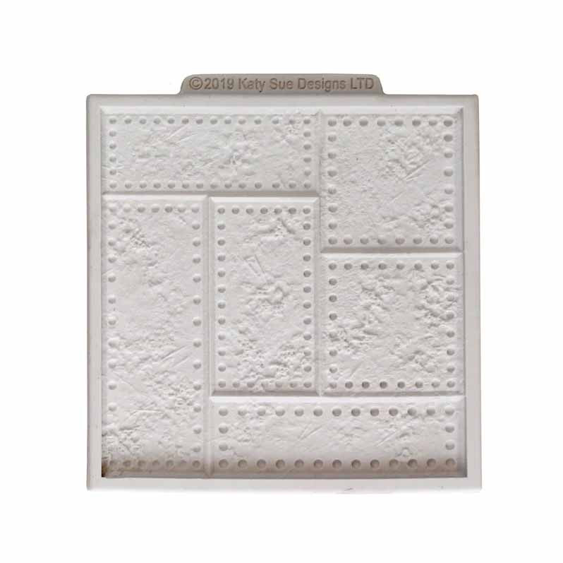 Mulaj Silicon Textura Placa Metal Nituita, 10 x 10 cm