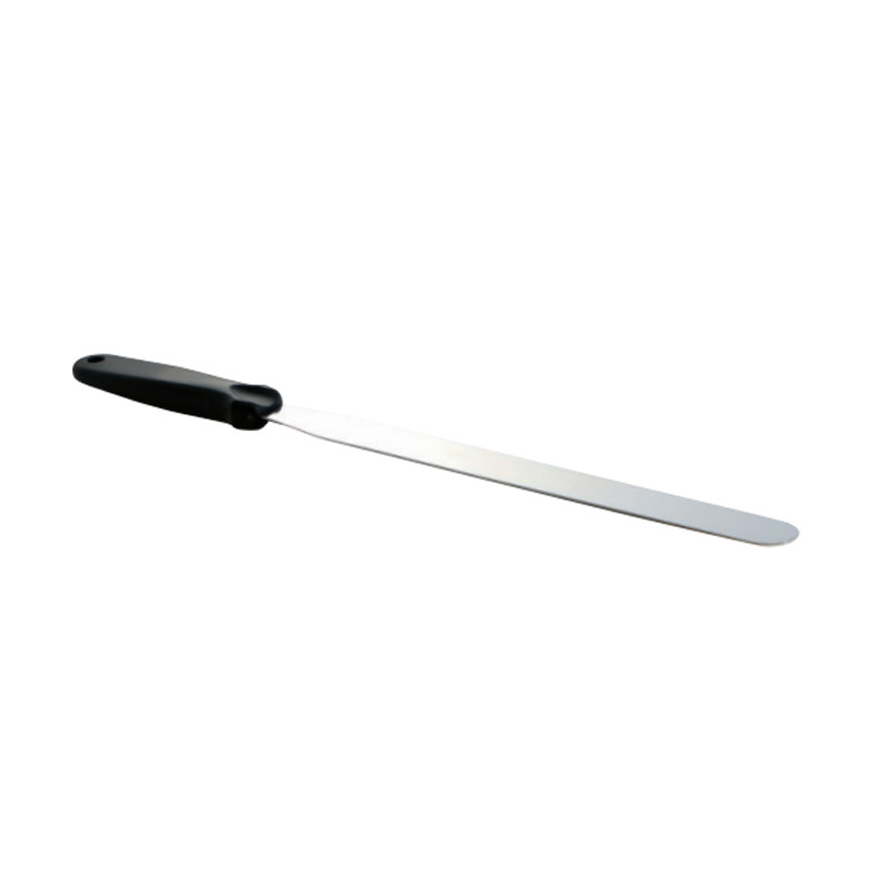 Spatula Nivelare Dreapta din Inox cu Maner Plastic, Lama L 21 x 3.2 cm