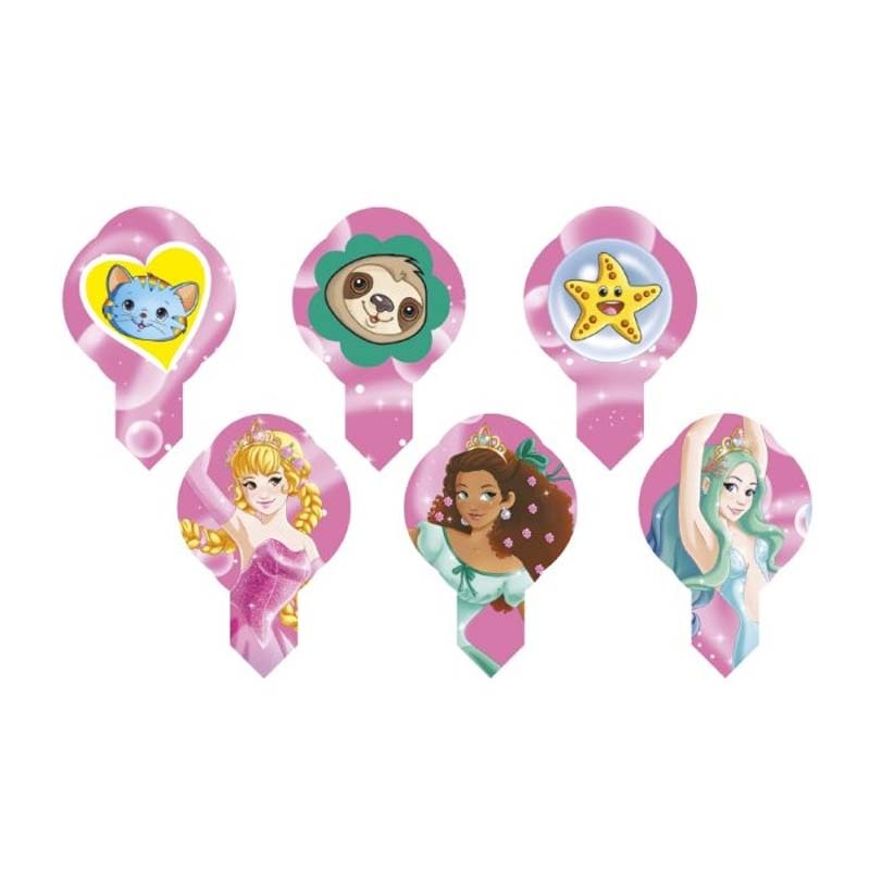 Decor din Vafa - Printese 6 Modele H 5.5 cm - 600 Buc