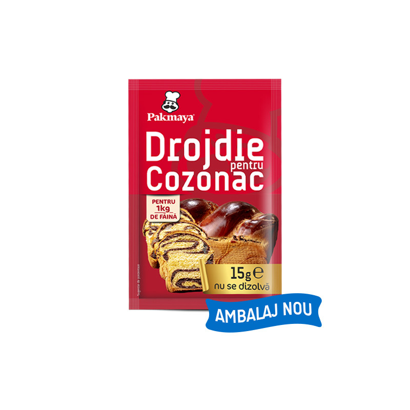 Drojdie Instant Gold Pentru Cozonac, Pakmaya 15 gr