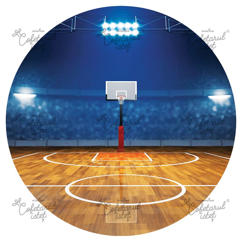 Pasta Zahar imprimata Teren Baschet Model 1, Ø 20 cm - Cofetarul Istet