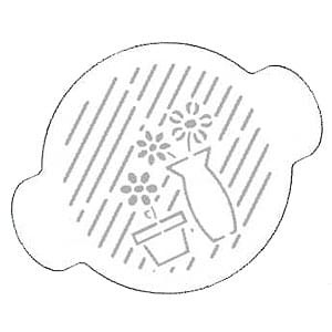 *Sablon Rotund Decor Vase Flori Ø 10 cm