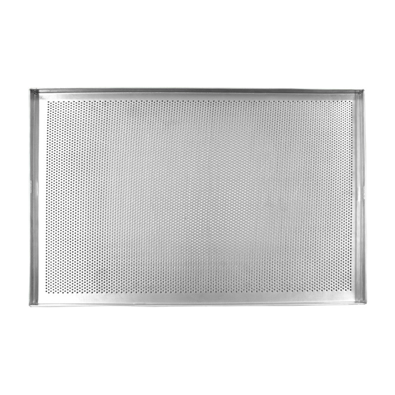 Tava Aluminiu Perforat - 4 Margini, 60 x 40 x H 3 cm