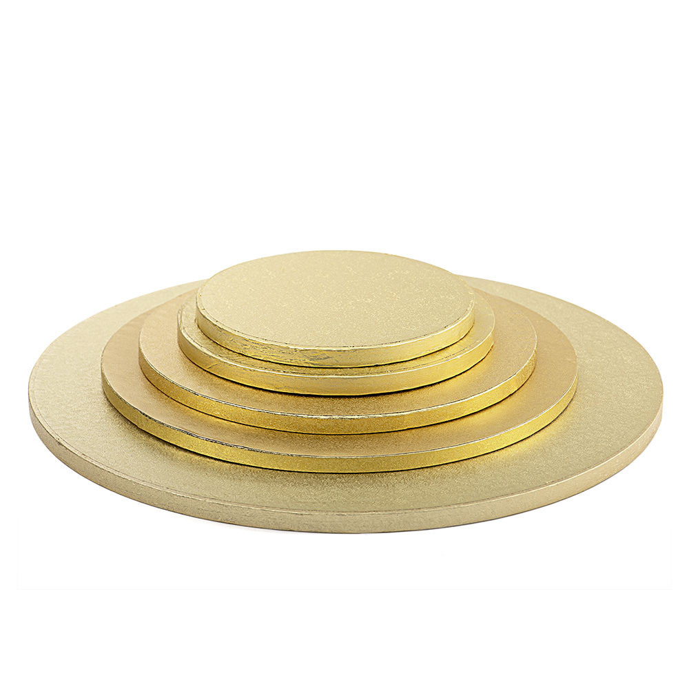 Platou Tort Rotund Auriu Satinat, Ø 45 x H 1.2 cm