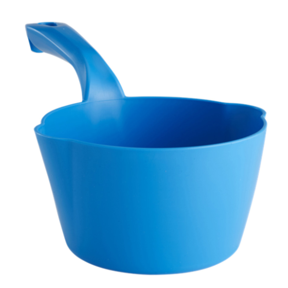 Scafa Rotunda Gradata 1 Litru, Material Plastic Albastru, Ø 15.5 cm