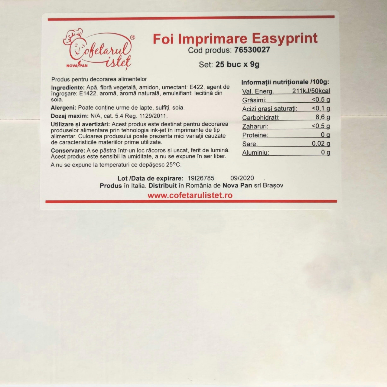 Foi EasyPrint A4, Set 25 Buc