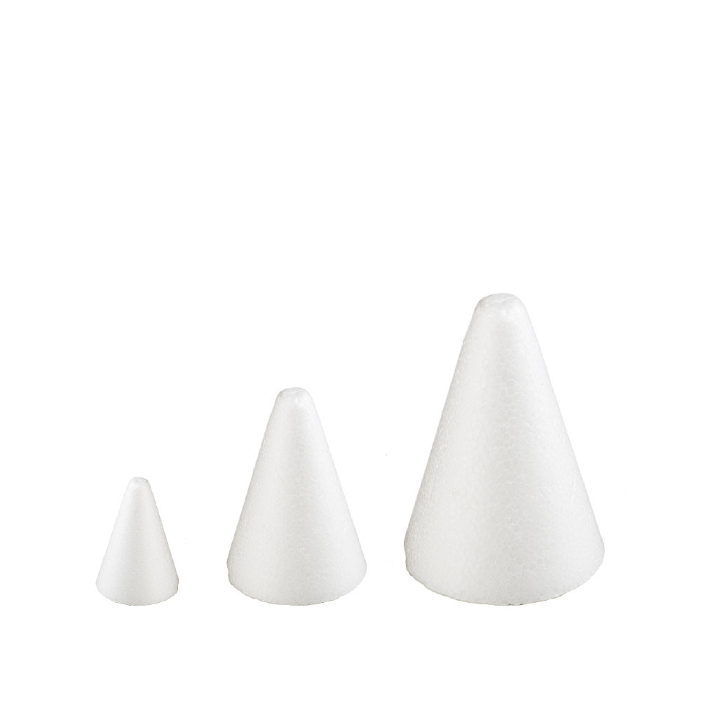 Macheta Con Polistiren, Ø 4 x H 6 cm, Set 5 buc