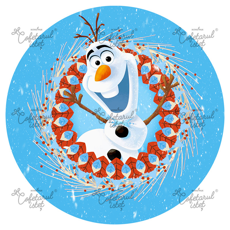 Vafa imprimata Frozen Model 3, Ø 20 cm - Cofetarul Istet