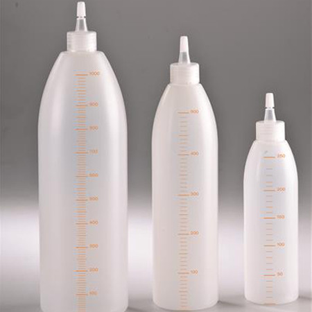 Flacon Gradat 250 ml Dozare Lichide si Plating, Plastic Semitransparent