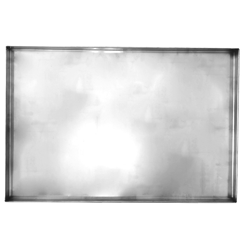 Tava Inox Neperforat - 4 Margini, 60 x 40 x H 2 cm