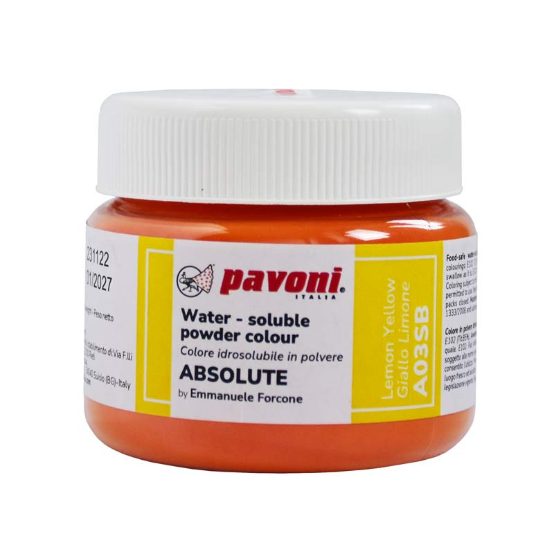 Colorant Alimentar Hidrosolubil Pudra ABSOLUTE, Galben-Lamai fara E171 ...