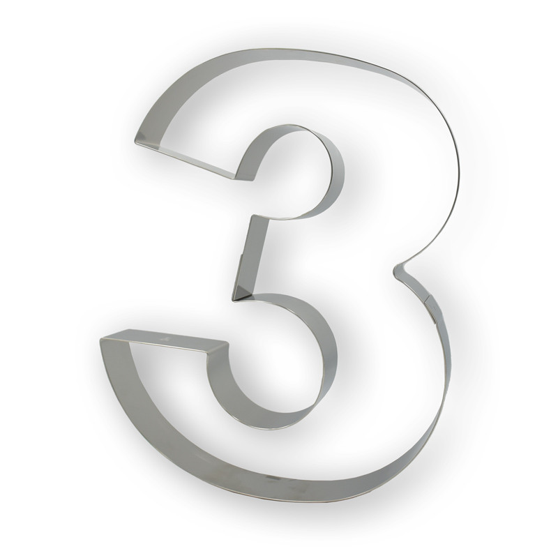 Rama Inox Cifra 3, 30.2x23xH4cm