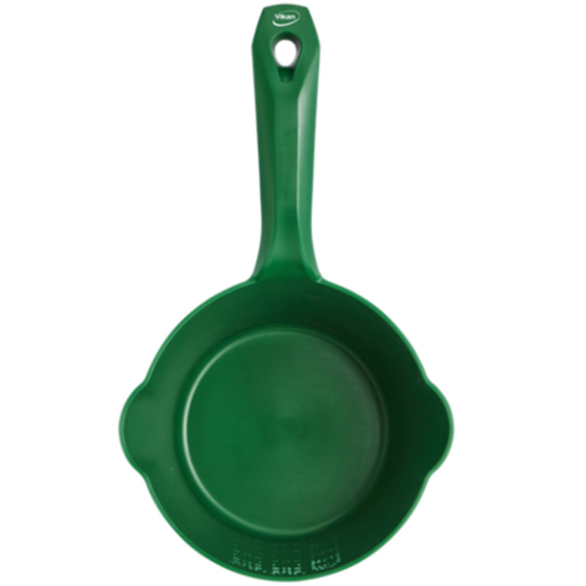 Scafa Rotunda Gradata 1 Litru, Material Plastic Verde Ø 15.5 cm
