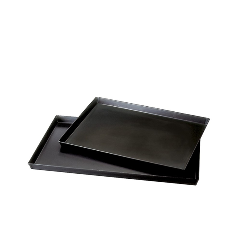 Tava 4 Margini Inclinate, 40 x 30 x H 3 cm, Tabla Neagra