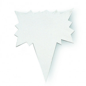 Etichete Pret Material Plastic Alb, 5 x H 7 cm, Set 50 buc