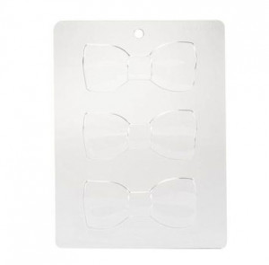 Papillon 3D - Set 4 Matrite Plastic Ciocolata