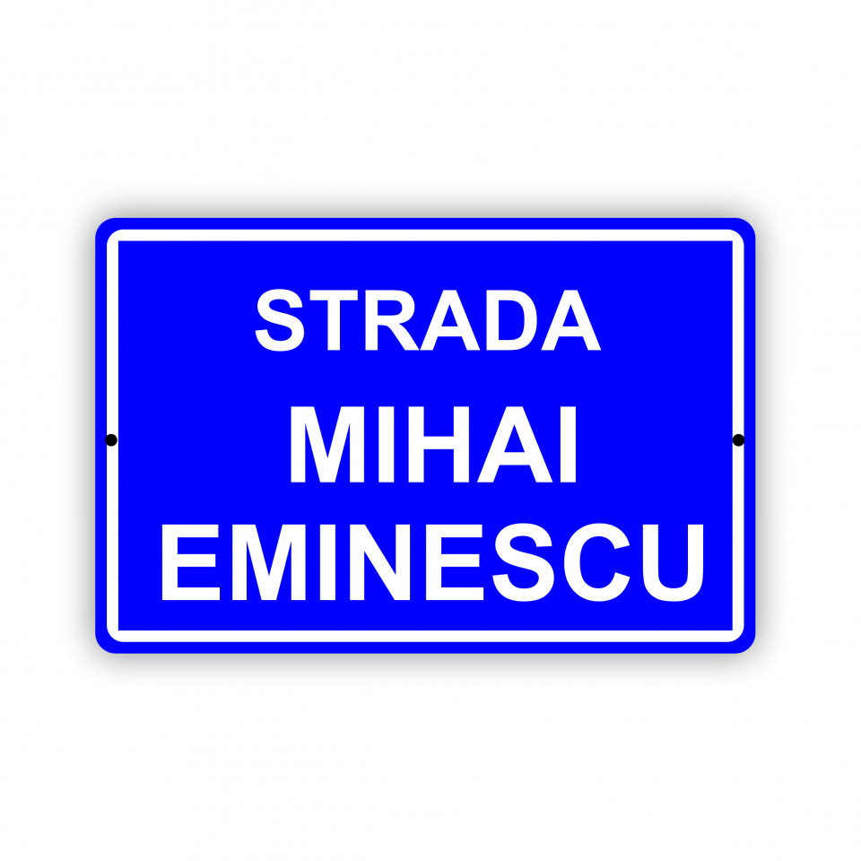 Placa Aluminiu, 20x30 cm personalizata cu strada