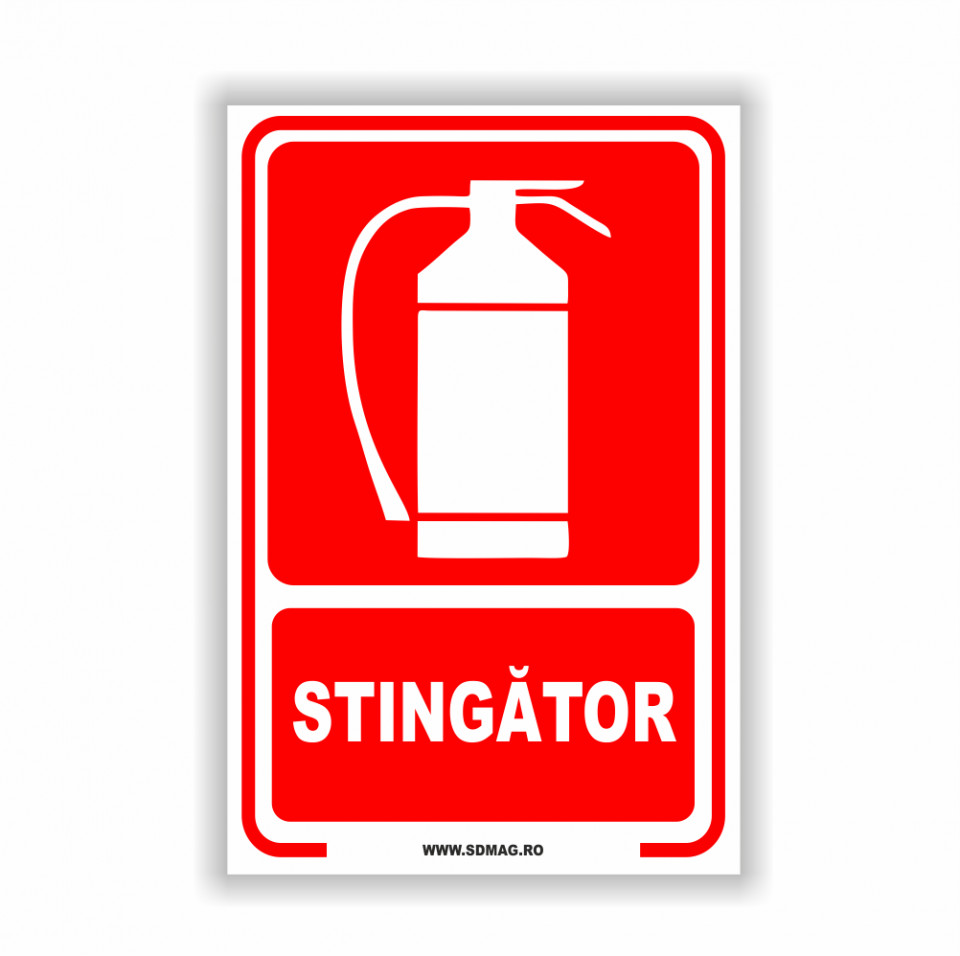 R229 Semn indicator, (stingator), Tabla Aluminiu, Autocolant sau PVC