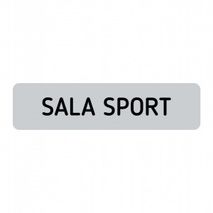 ABS130 Placa ABS 20x5 cm Personalizata (SALA SPORT)