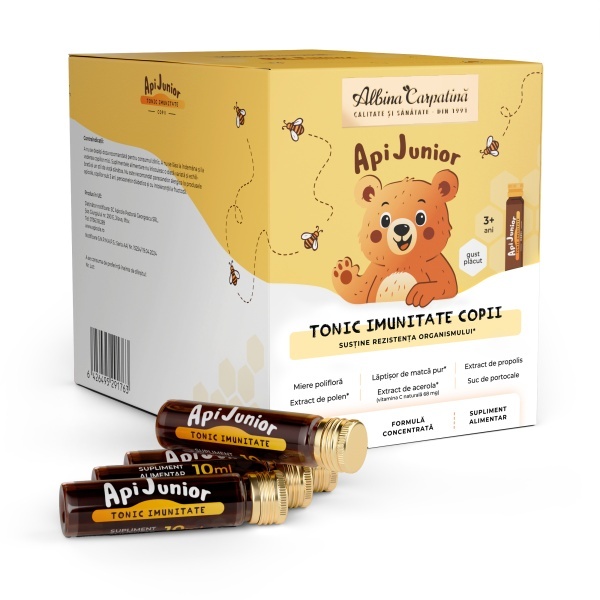 ApiJunior Tonic Imunitate Copii 30 fiole