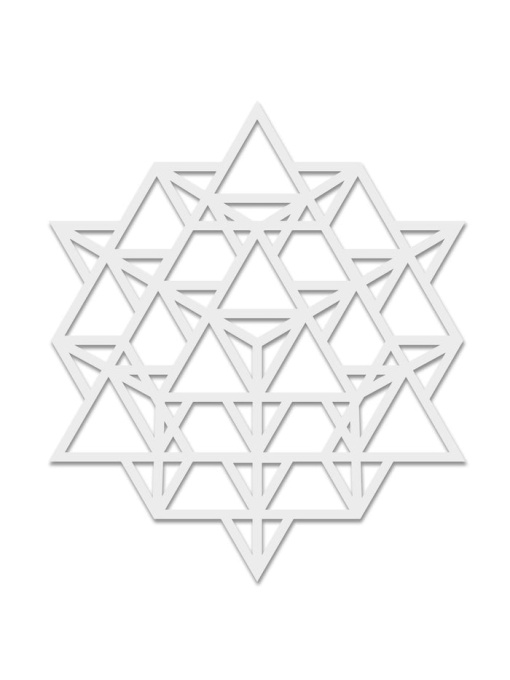 Sablon Perete vopsire, tencuiala 0.7mm Geometrie Sacră Merkaba model ...