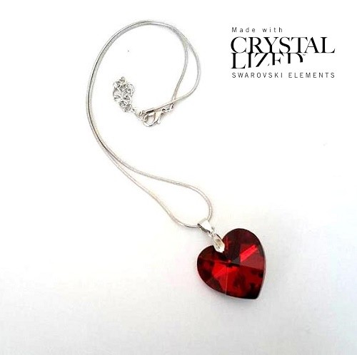 Ogrlica Heart crystal